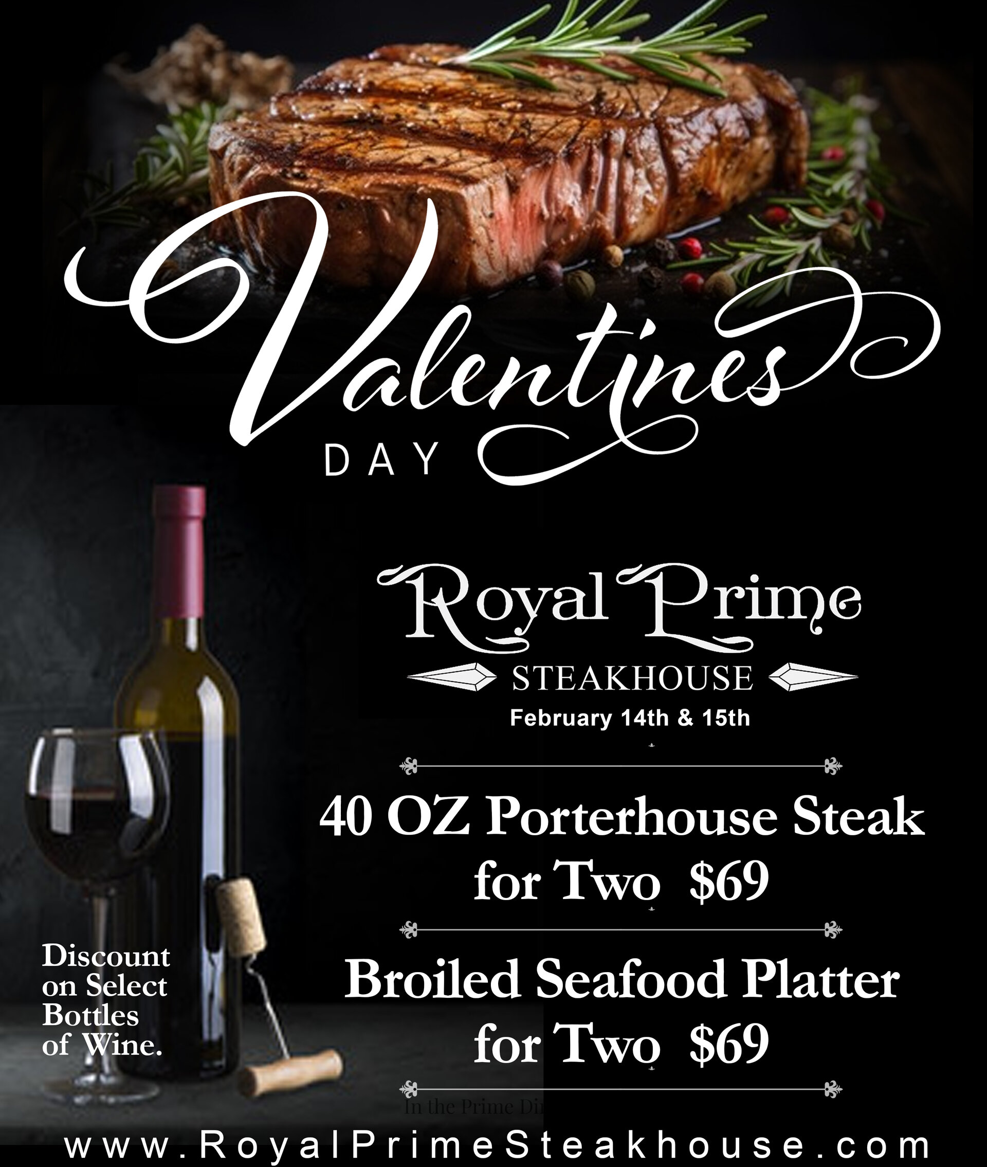 American Steakhouse in Dover | Royal Prime Steakhouse